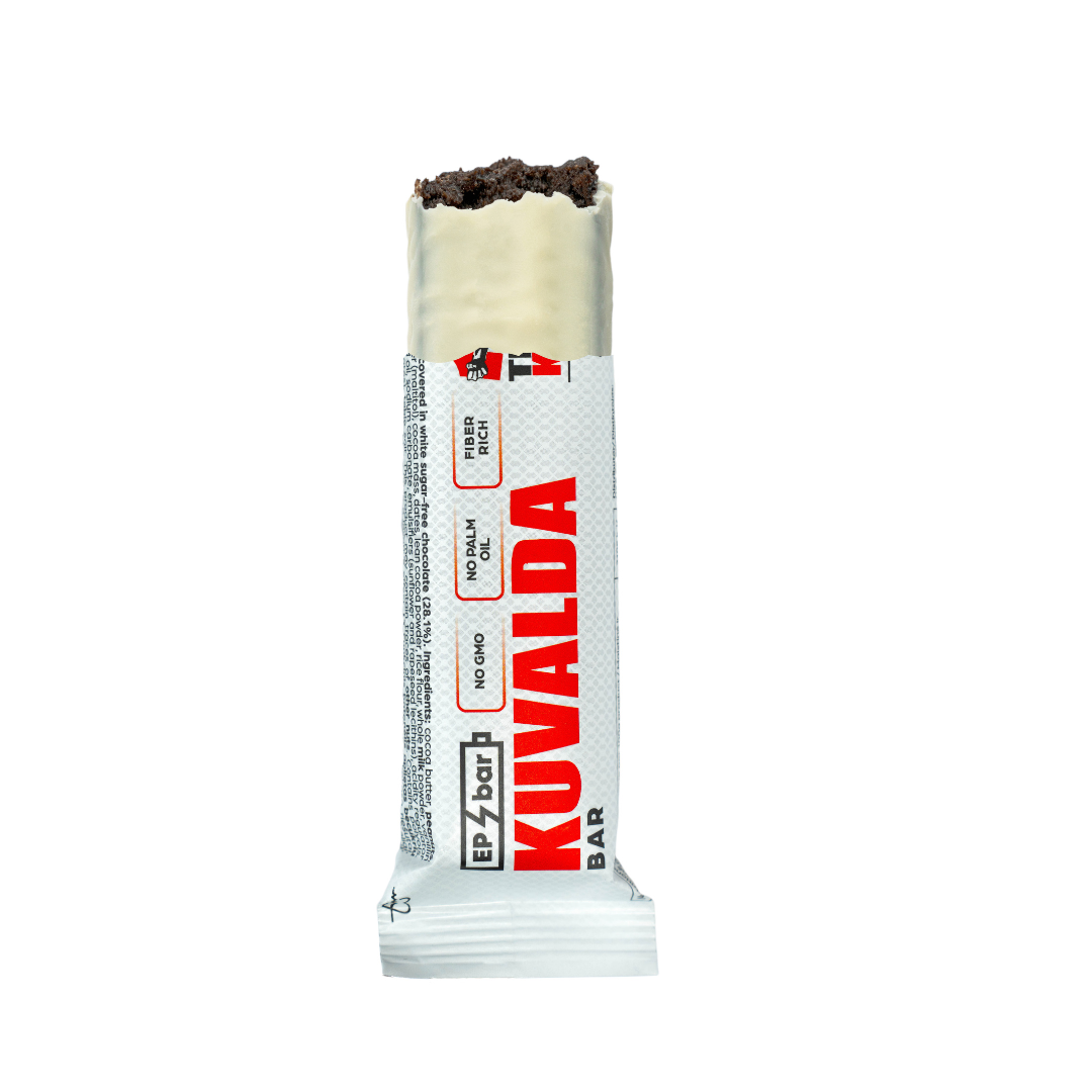 Energy bar "KUVALDA" with white chocolate, 50g. – EPbar | UK